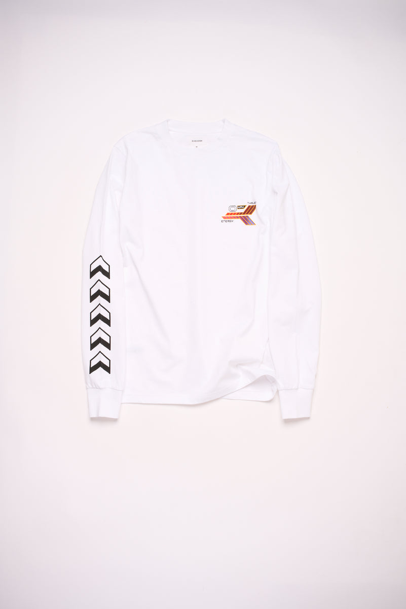 Wipeout - full sleeve - white - t-shirt - 100% Organic cotton